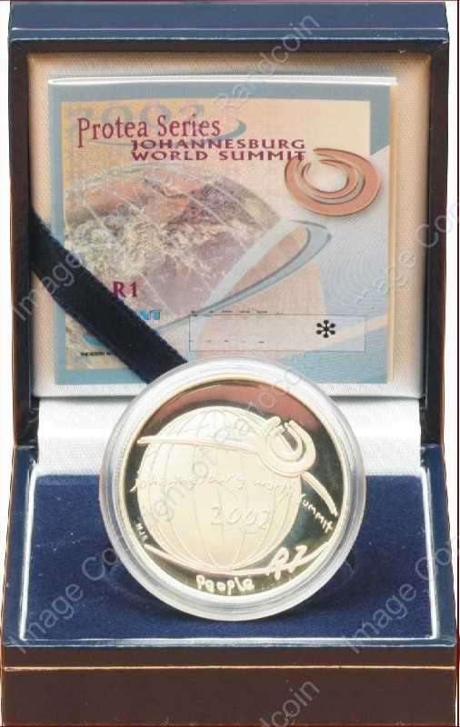 One Rand - *#* 2002 SA Silver R1 Proof Summit Mintage 1 413*#* for sale ...