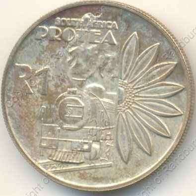 One Rand - *#* 2001 SA Silver R1 Protea Uncirculated Tourism - Mintage ...