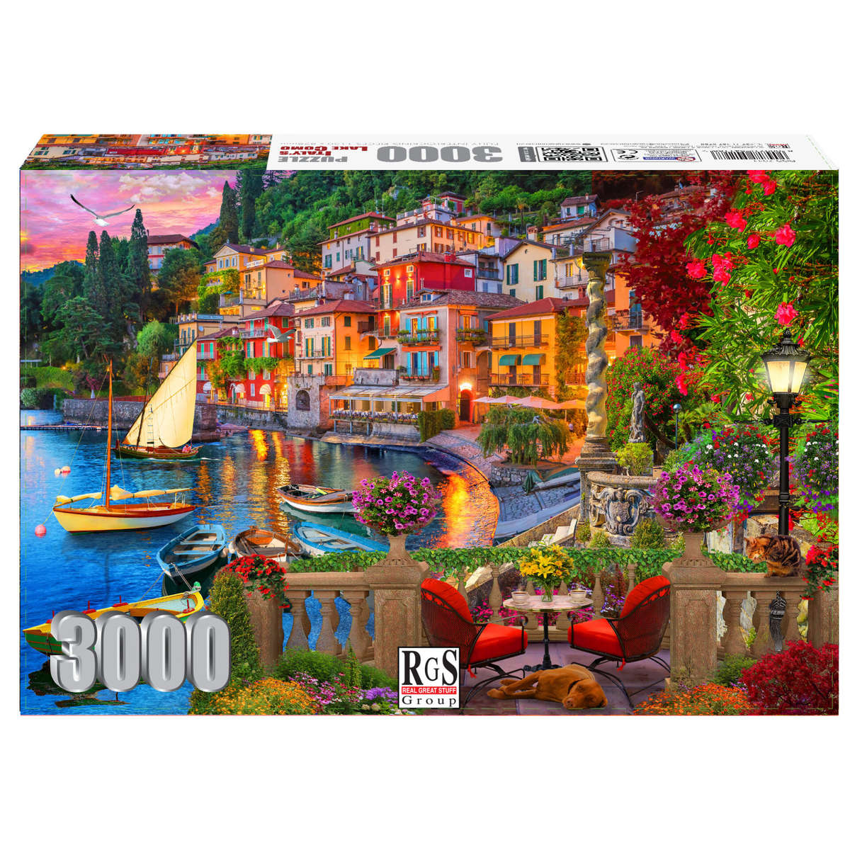 Jigsaw Puzzles - RGS Group Italys Lake Como 3000-piece Jigsaw Puzzle ...