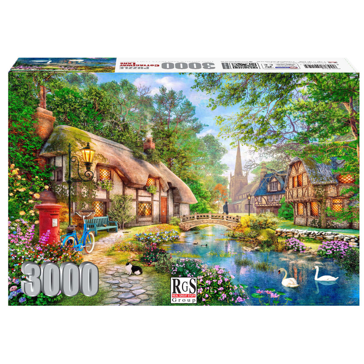 Jigsaw Puzzles - RGS Group Cottage Way Lane 3000-piece Jigsaw Puzzle ...