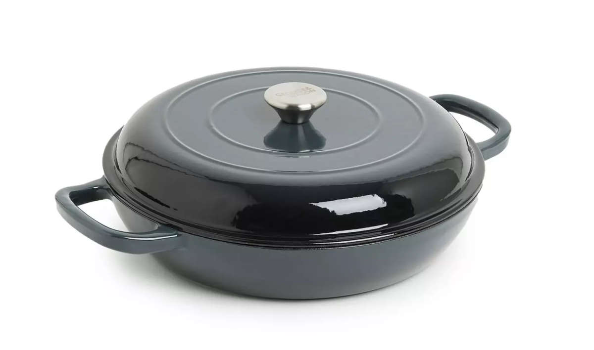 Cookware Sets - George Mason - 3.5L Cast Iron Casserole - Charcoal ...