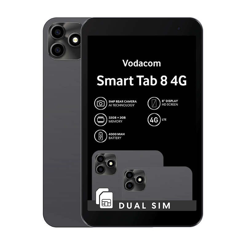 Devices - Vodacom Smart Tab 8 4G 32GB - Black was sold for 1,299.00 on 20 Mar at 00:01 by ...