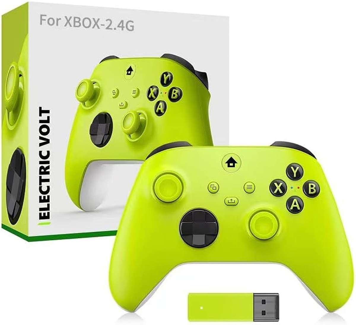 Controllers & Remotes - Xbox / PC Wireless Controller Lime Green 2.4GHZ ...