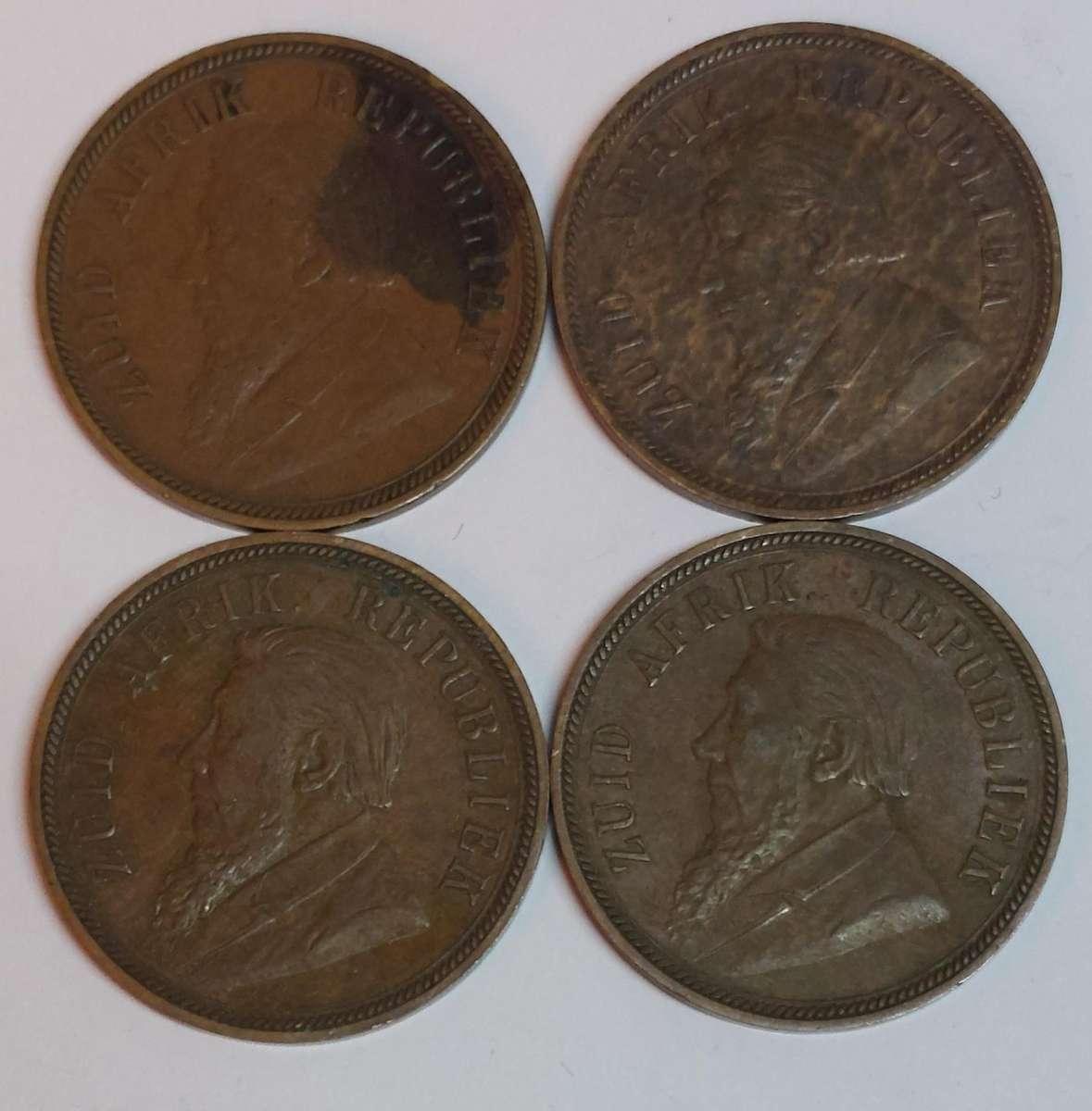 Penny - Wow!! 4 x 1898 kruger 1 penny's VF & XF condition was sold for 248.00 on 23 Jul at 21:46 ...