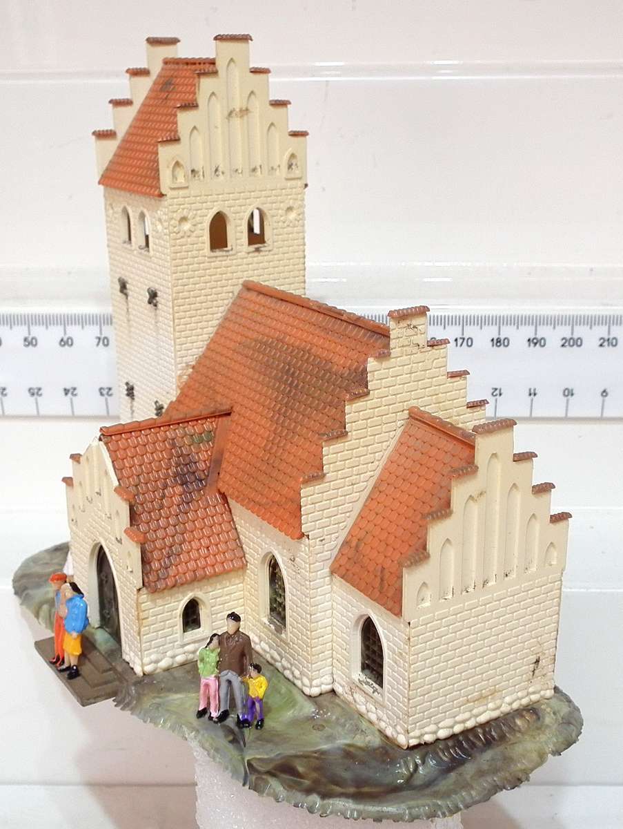 Scenery - HELJAN HO: Plastic Small Town Church Building in Fair Used ...