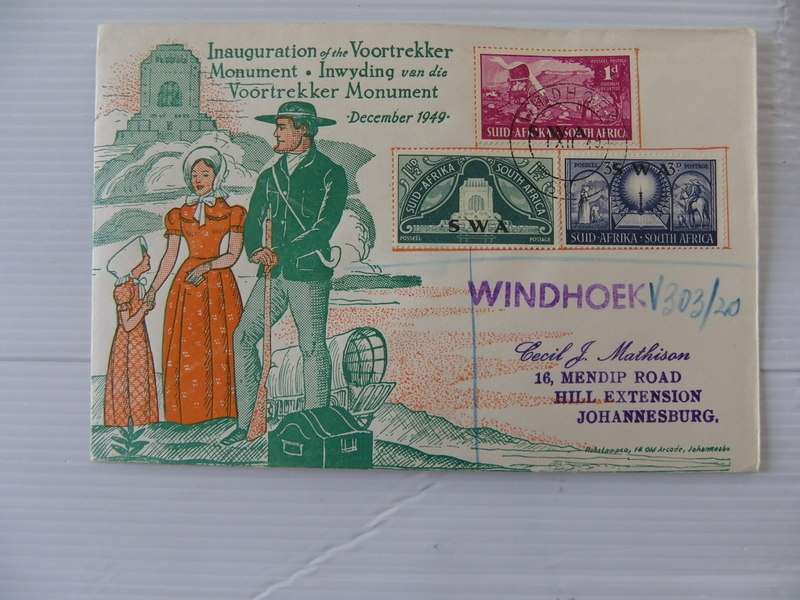 Namibia - SWA (1949) - Inauguration of the Voortrekker Monument ...