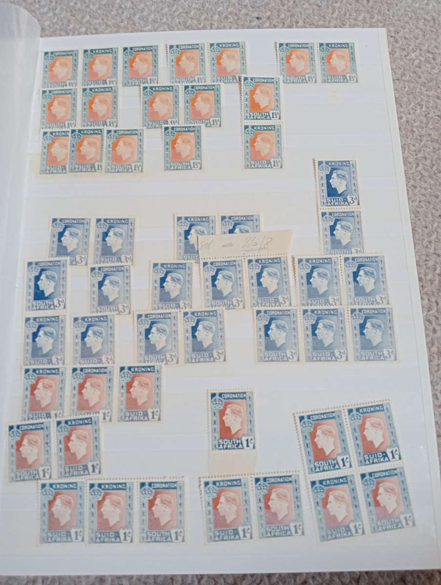 Republic of South Africa - VERY VALUABLE STOCK BOOK JAMMED FULL OF EARLY PANES/BLOCKS ETC-MUST ...