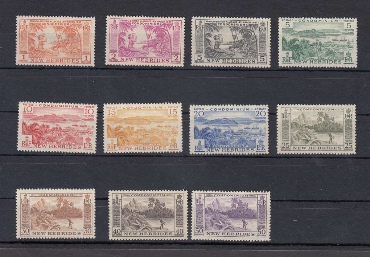 Colonial Britain - NEW HEBRIDES SET SG84-94 FRESH MINT V.L.H.R. was ...