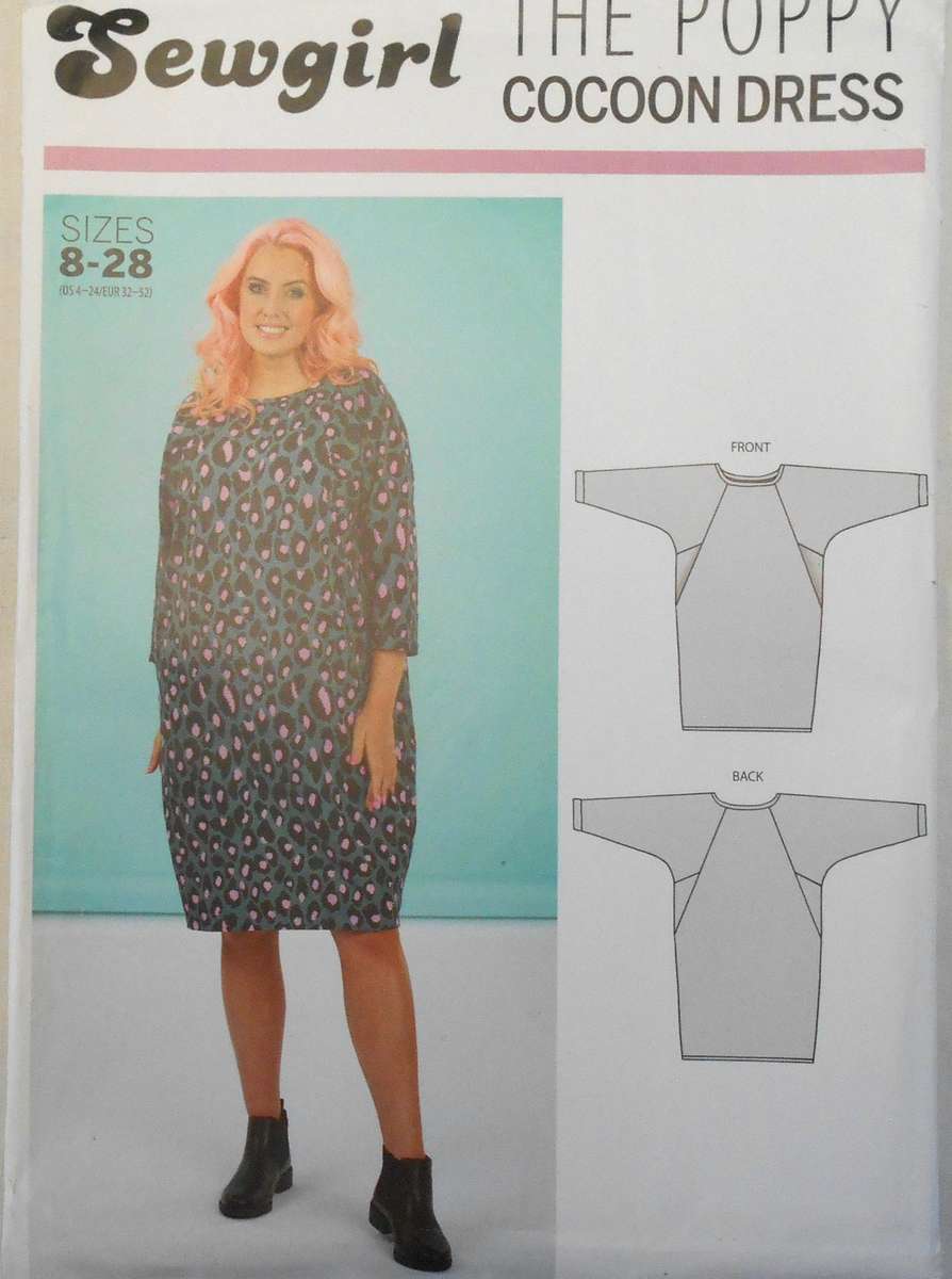 Other Sewing Accessories - SEWGIRL - THE POPPY COCOON DRESS SIZE 8 - 28 ...