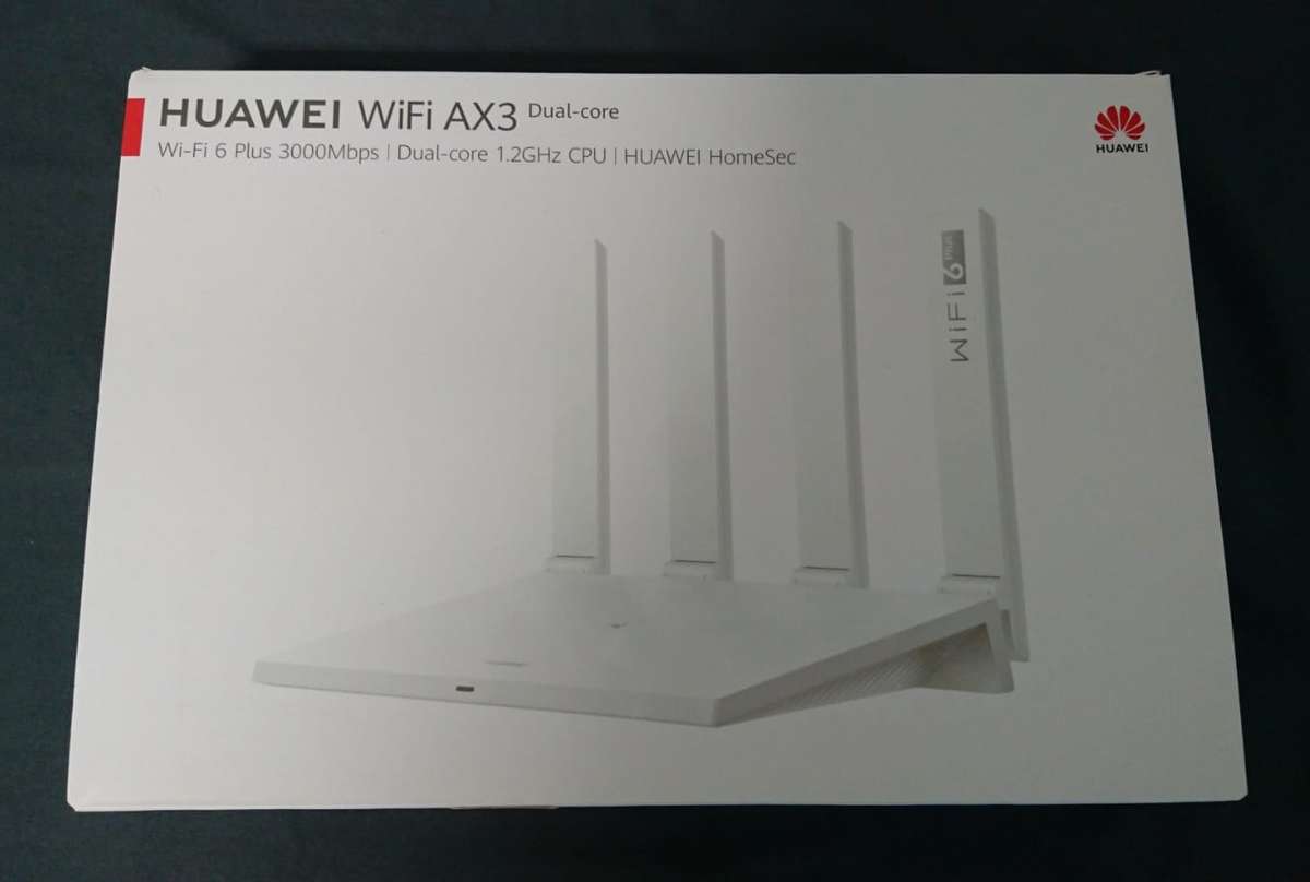 Wireless Routers - Huawei WiFi AX3 Wi-Fi 6 Plus 3000 Mbps Dual Core 1.2GHz CPU Router was sold ...