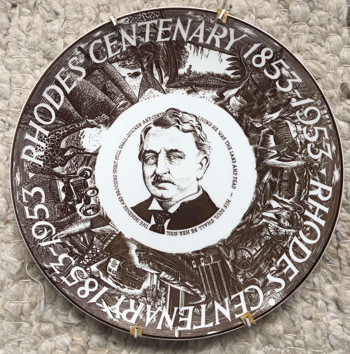 English Porcelain - ROYAL DOULTON RHODESIANA RHODES CENTENERY PLATE ...