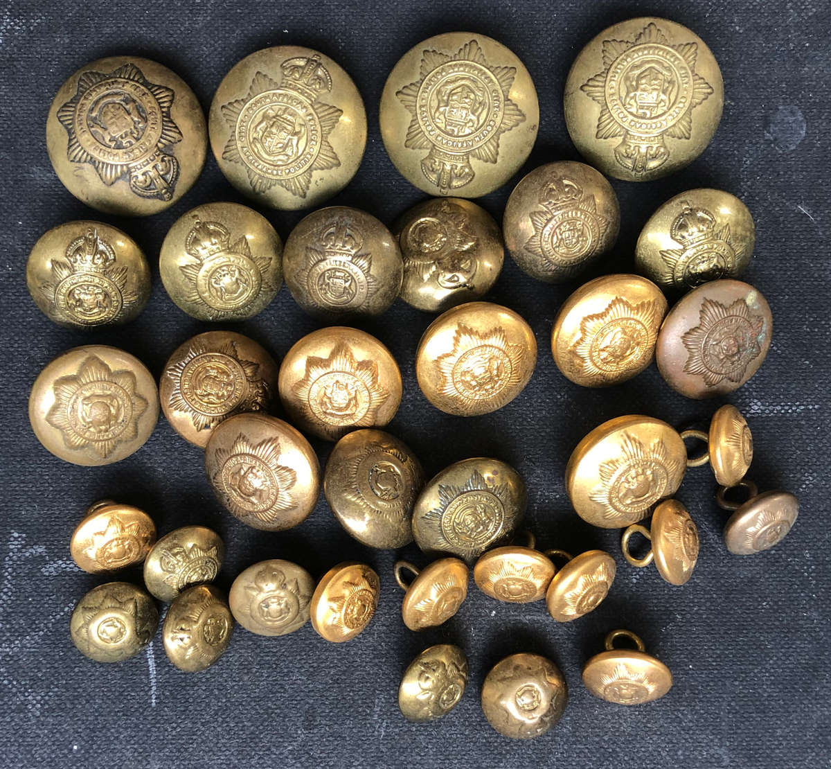 Other Badges & Insignia - POLICE SOUTH AFRICAN VINTAGE BRASS BUTTON ...