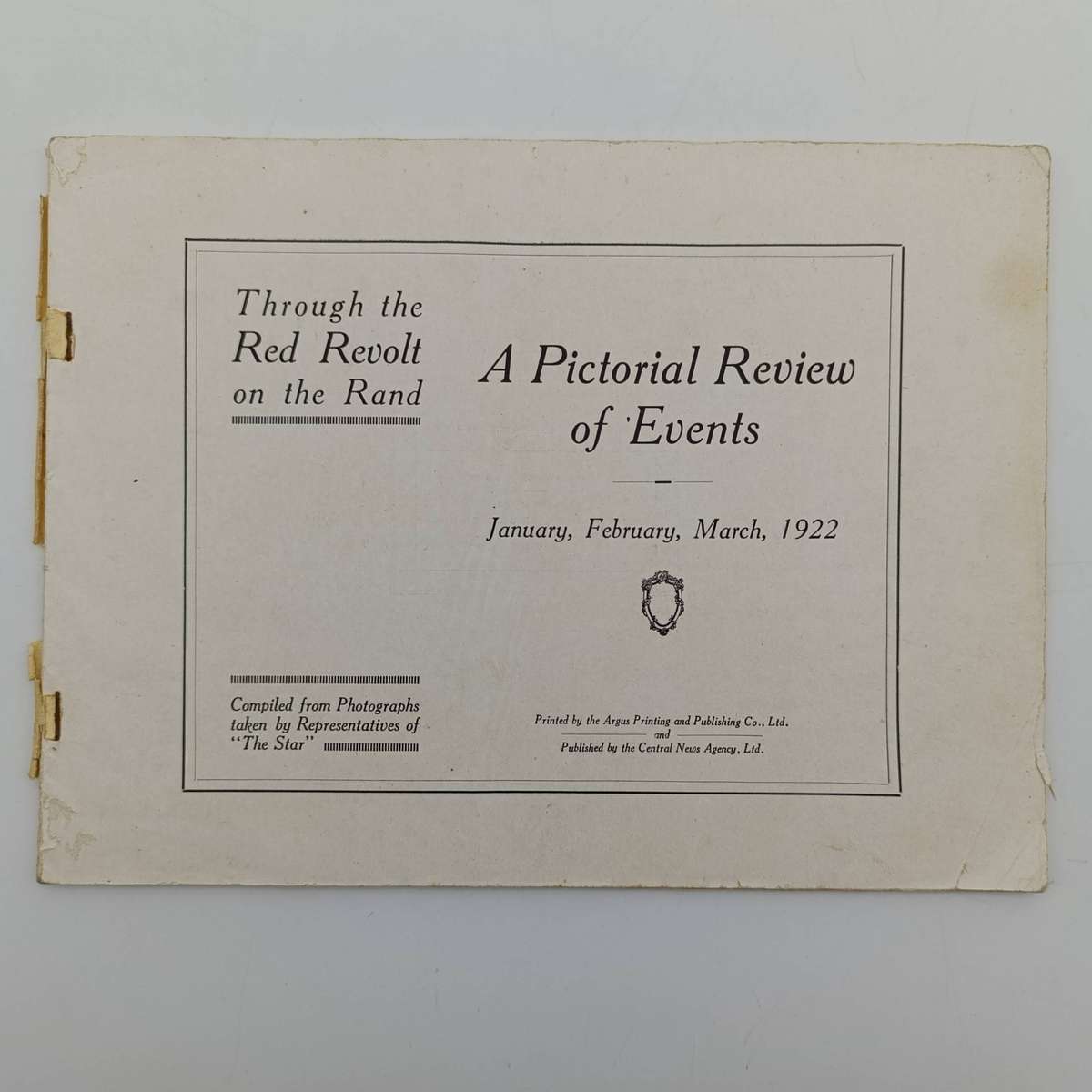 Other Africana - Through the Red Revolt on the Rand 1922 Pictorial ...