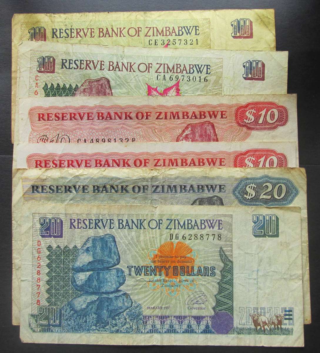 Collections & Lots - ZIMBABWE ASSORTED BANK NOTES X16 for sale in ...