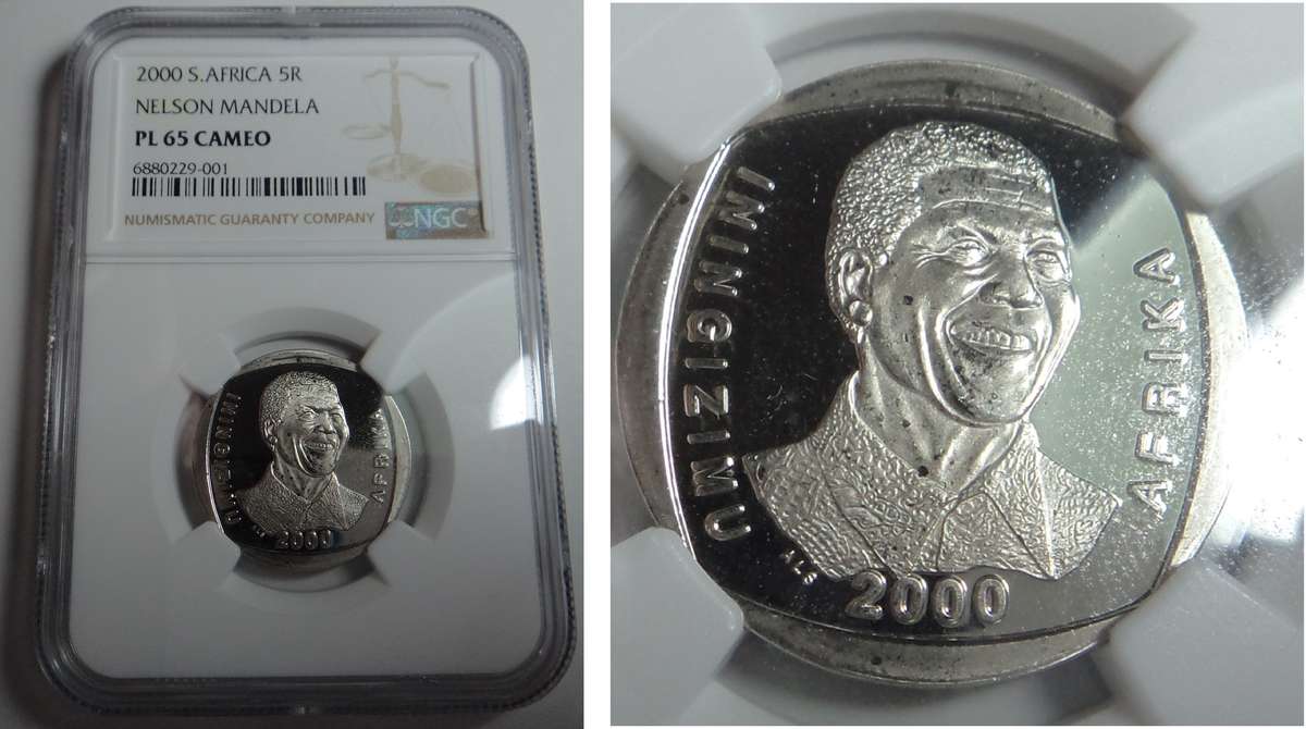 2000 R5 - RSA: Mandela R5 of 2000: NGC PL 65 Cameo for sale in Cape Town (ID:634449562)