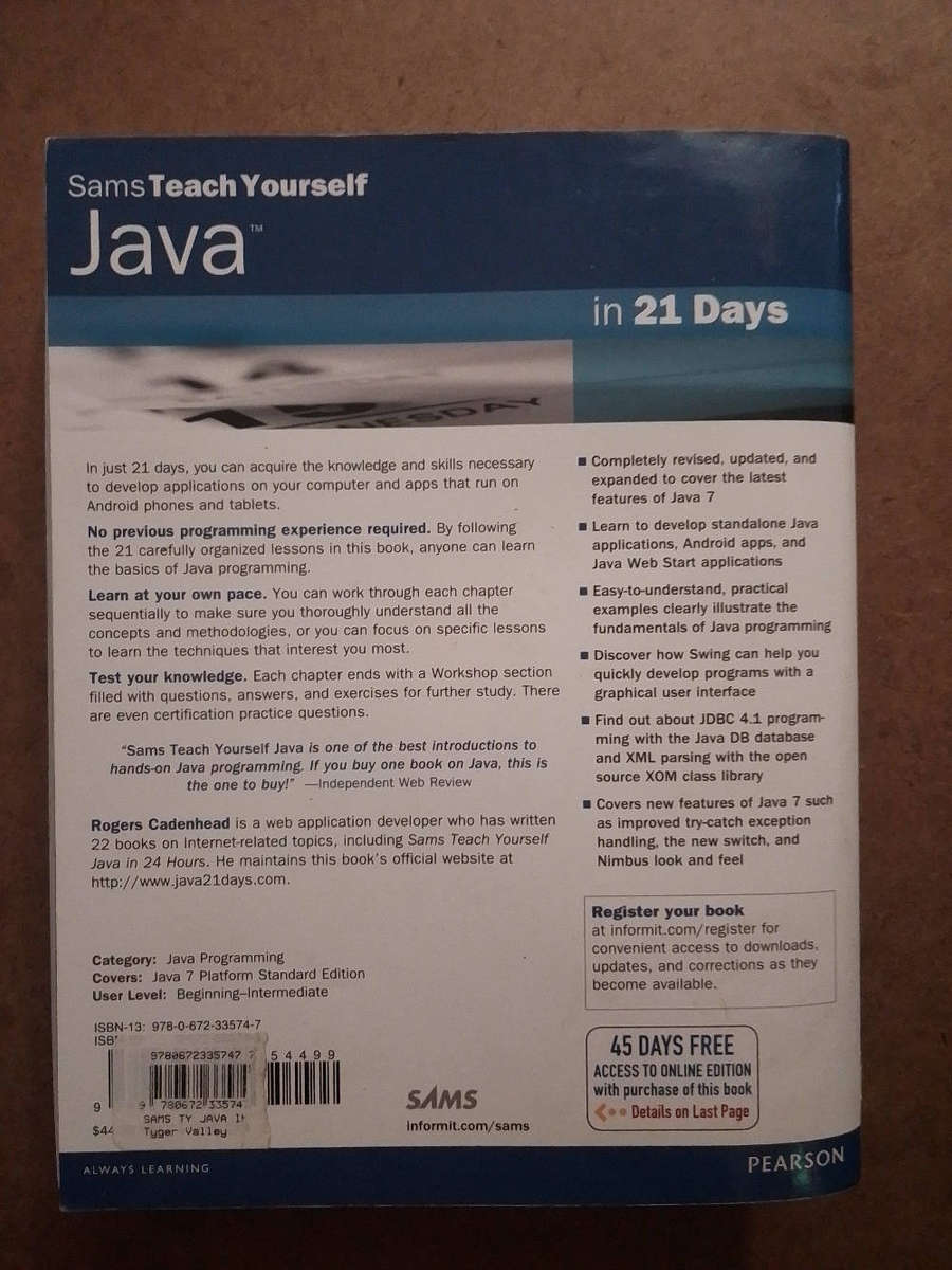 Computers & Internet - Sams Teach Yourself Java in 21 days - Seventh ...