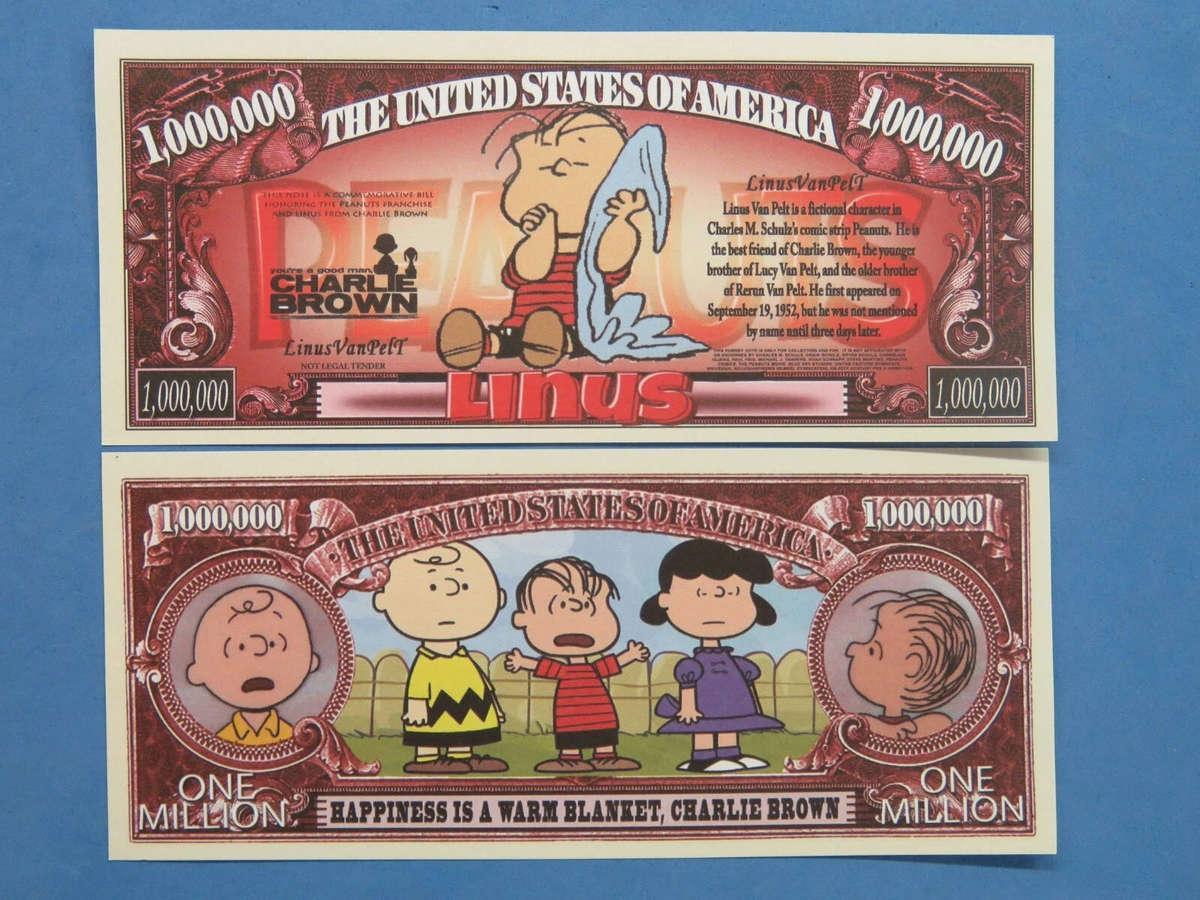 Numismatic collectables - PEANUTS Charlie Brown Cartoon Character ...