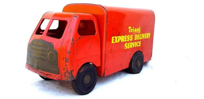 Vintage Toys - Rare Triang Express Delivery Tinplate Truck (40 x 21 x ...