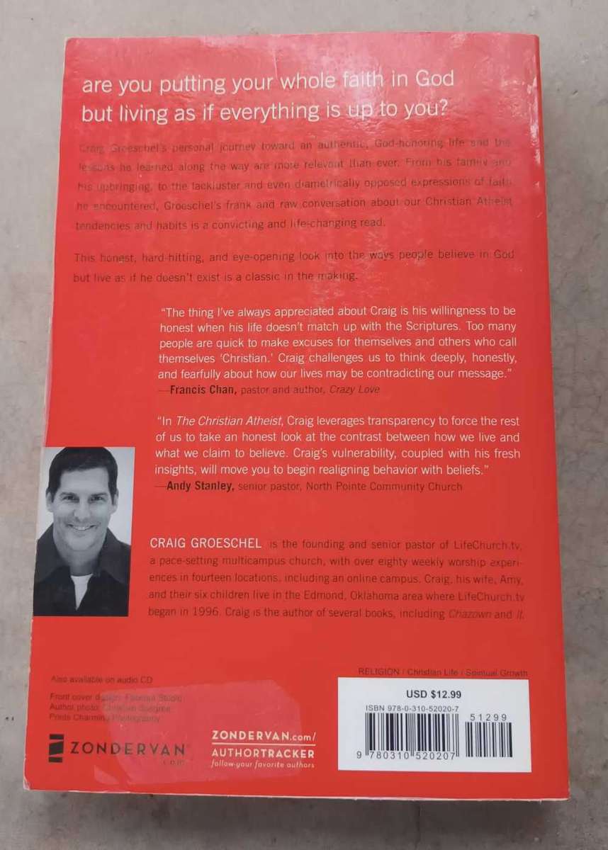 Philosophy, Religion & Spirituality - The Christian Atheist. Craig Groeschel. Christian book for ...