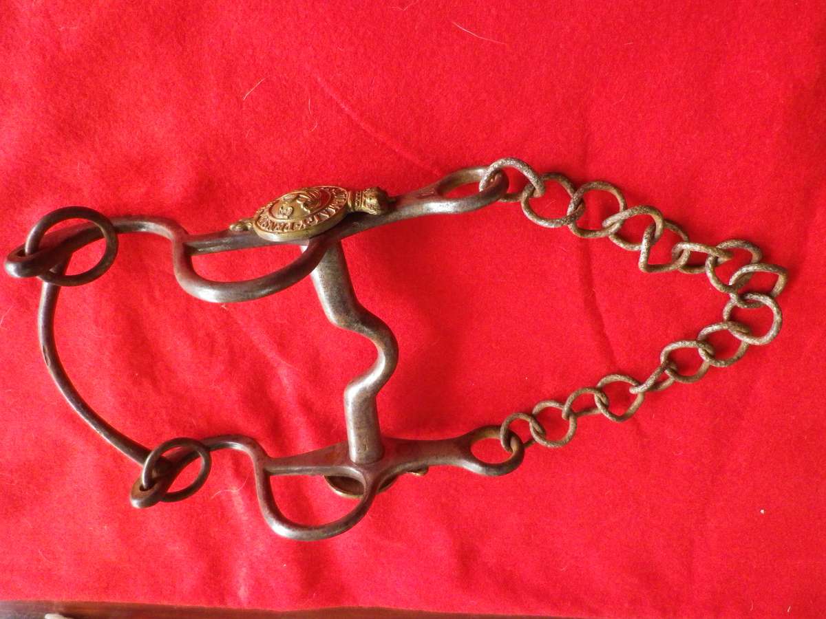 Other War Memorabilia - BRITISH ARMY - P1885 CAVALRY HORSE BIT + CHAIN ...