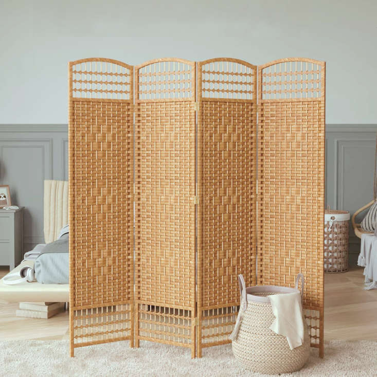 Other Home & Living - Room Divider - 4 Panel Natural Fiber Folding ...