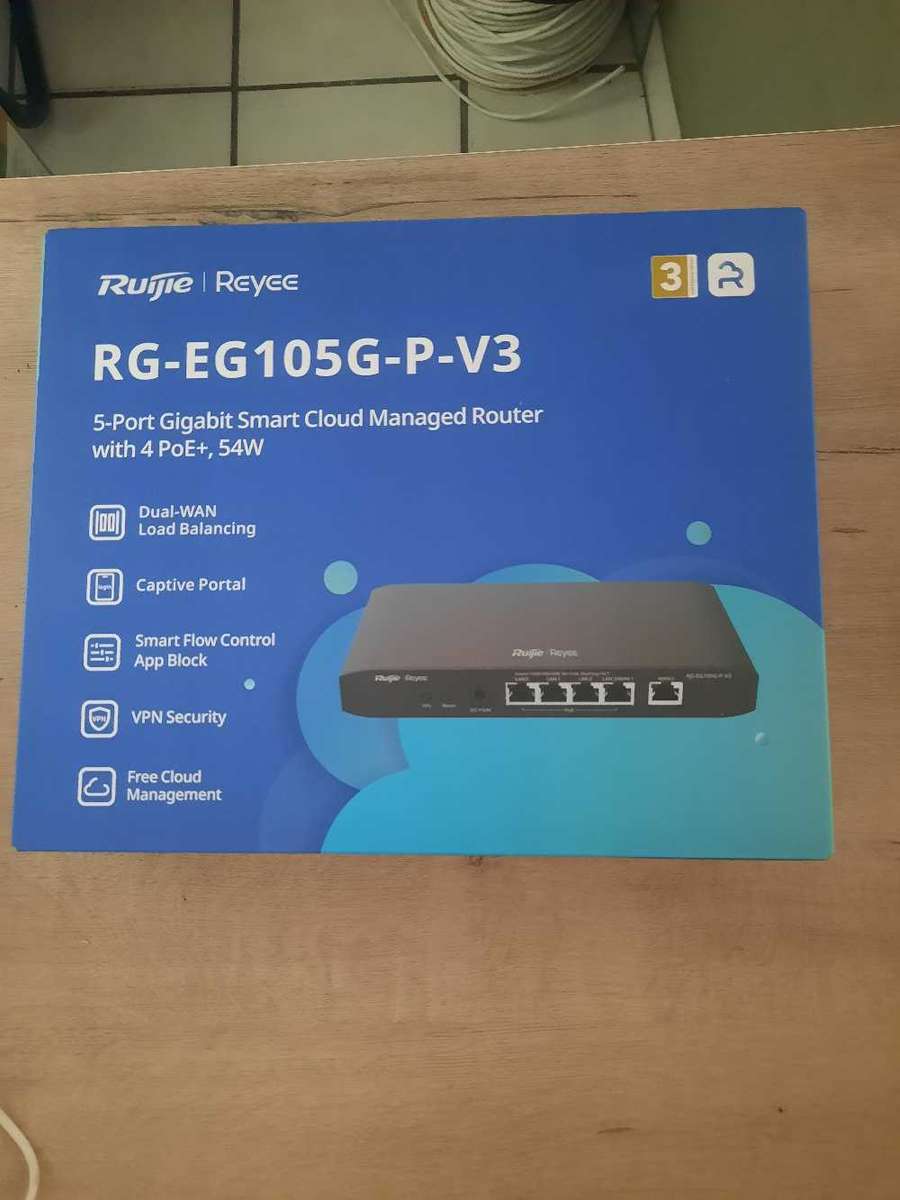 Wireless Routers - Ruijie Reyee RG-EG105G-P-V3 5-Port Gigabit Smart Cloud Managed Router was ...