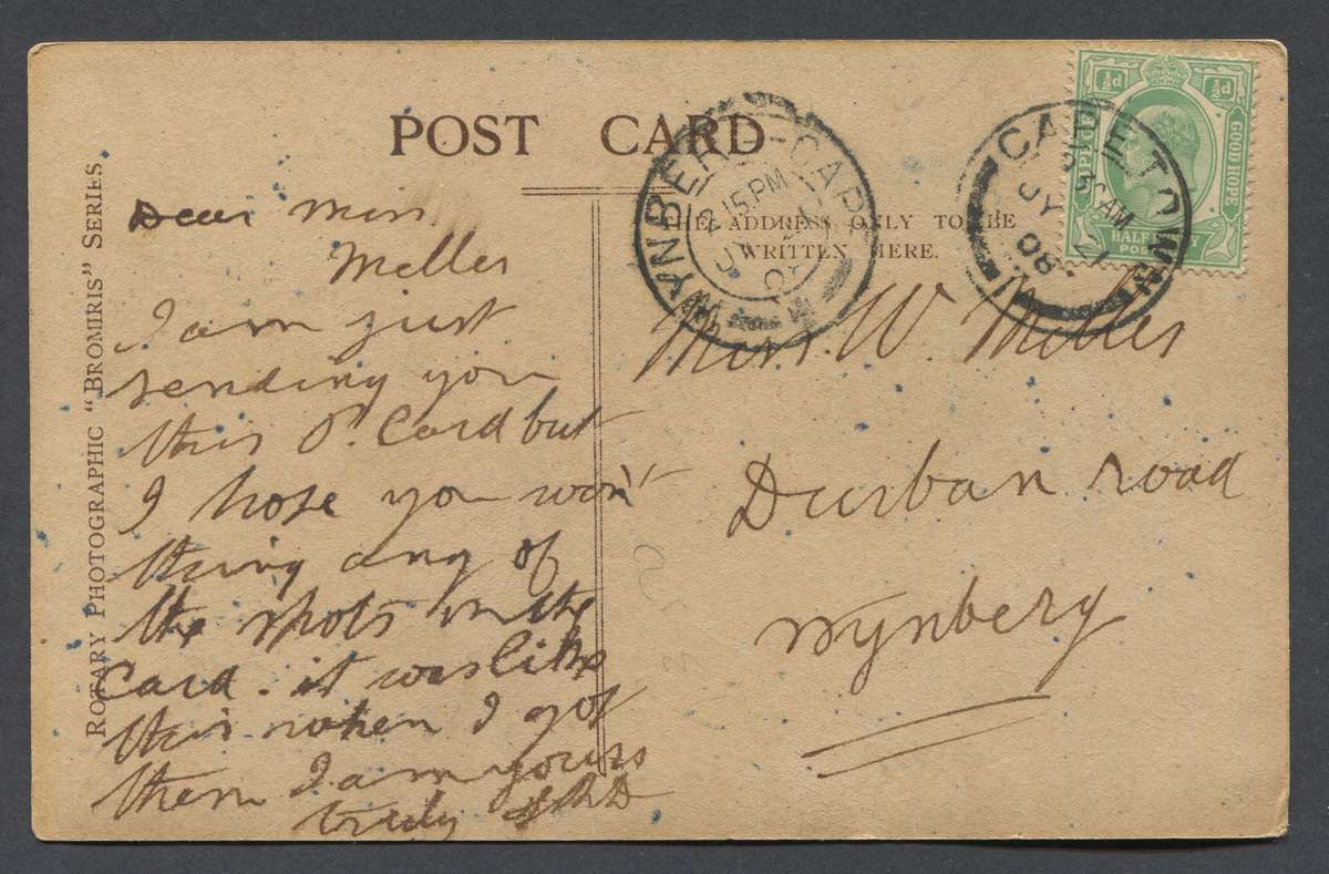 Bulklots and Thematic Collections - Cape of Good Hope - Post Card was ...