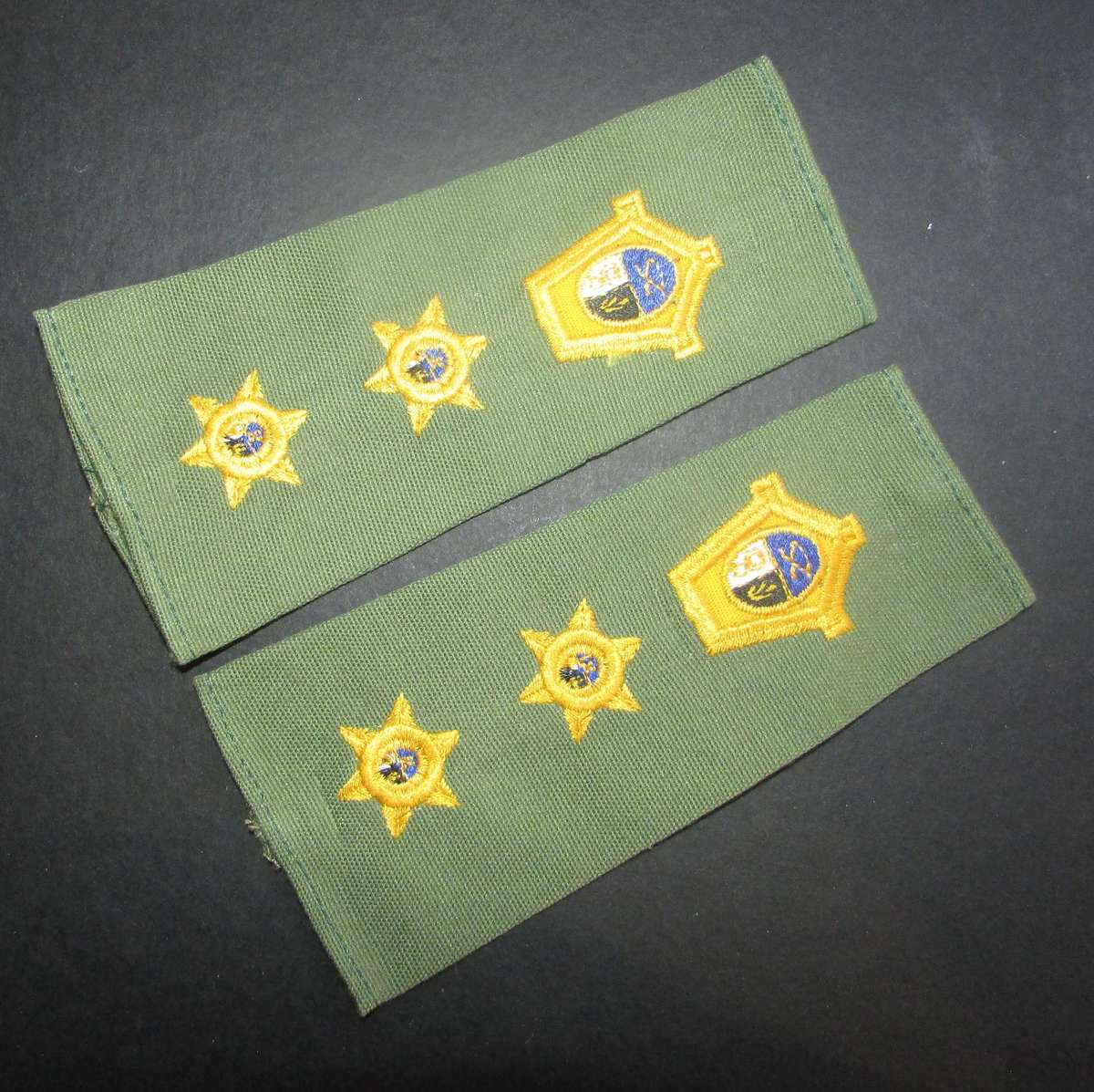 South African Army - South African Homelands Slip on Rank Pair for sale ...