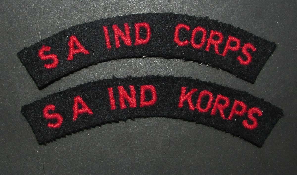 South African Army - South African Indian Corps Shoulder Titles for ...