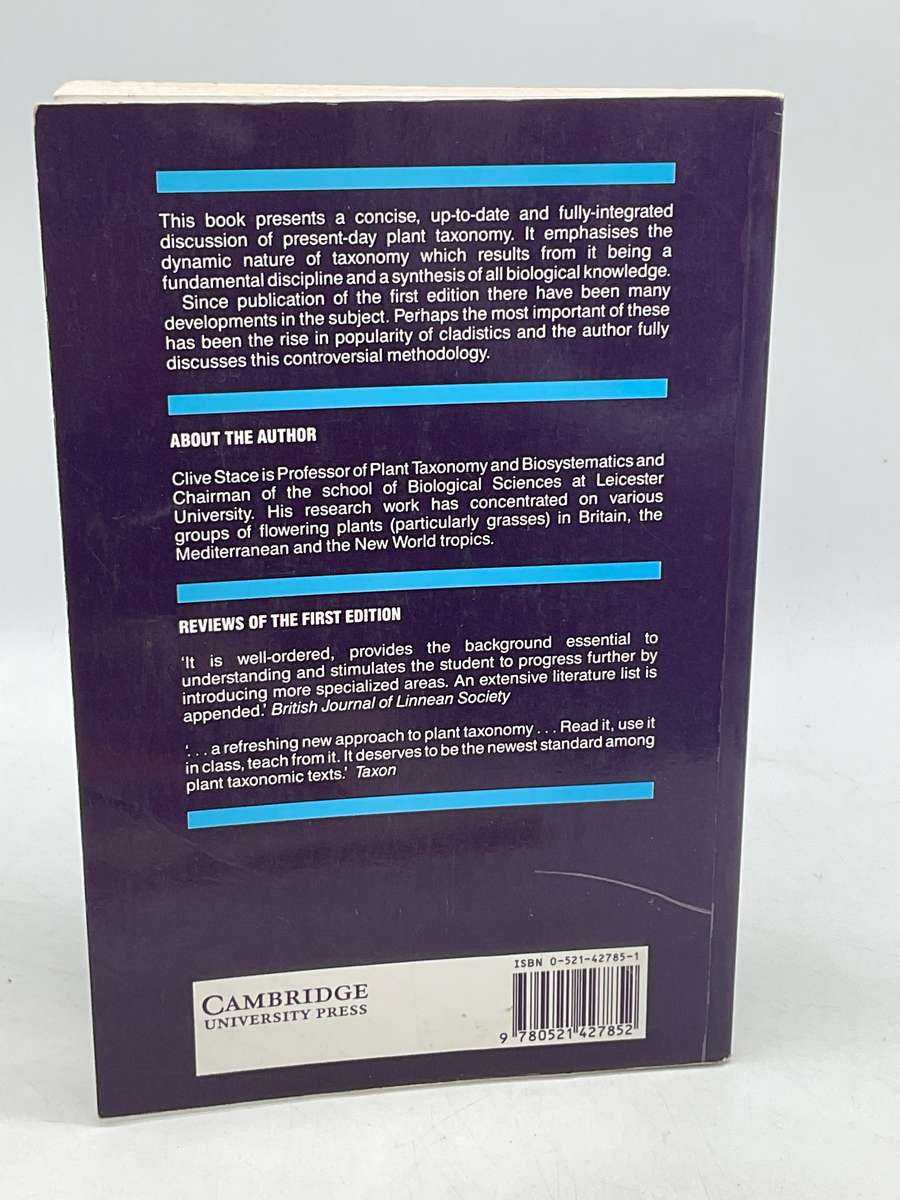 Natural Science - Plant Taxonomy and Biosystematics - Clive A Stace ...