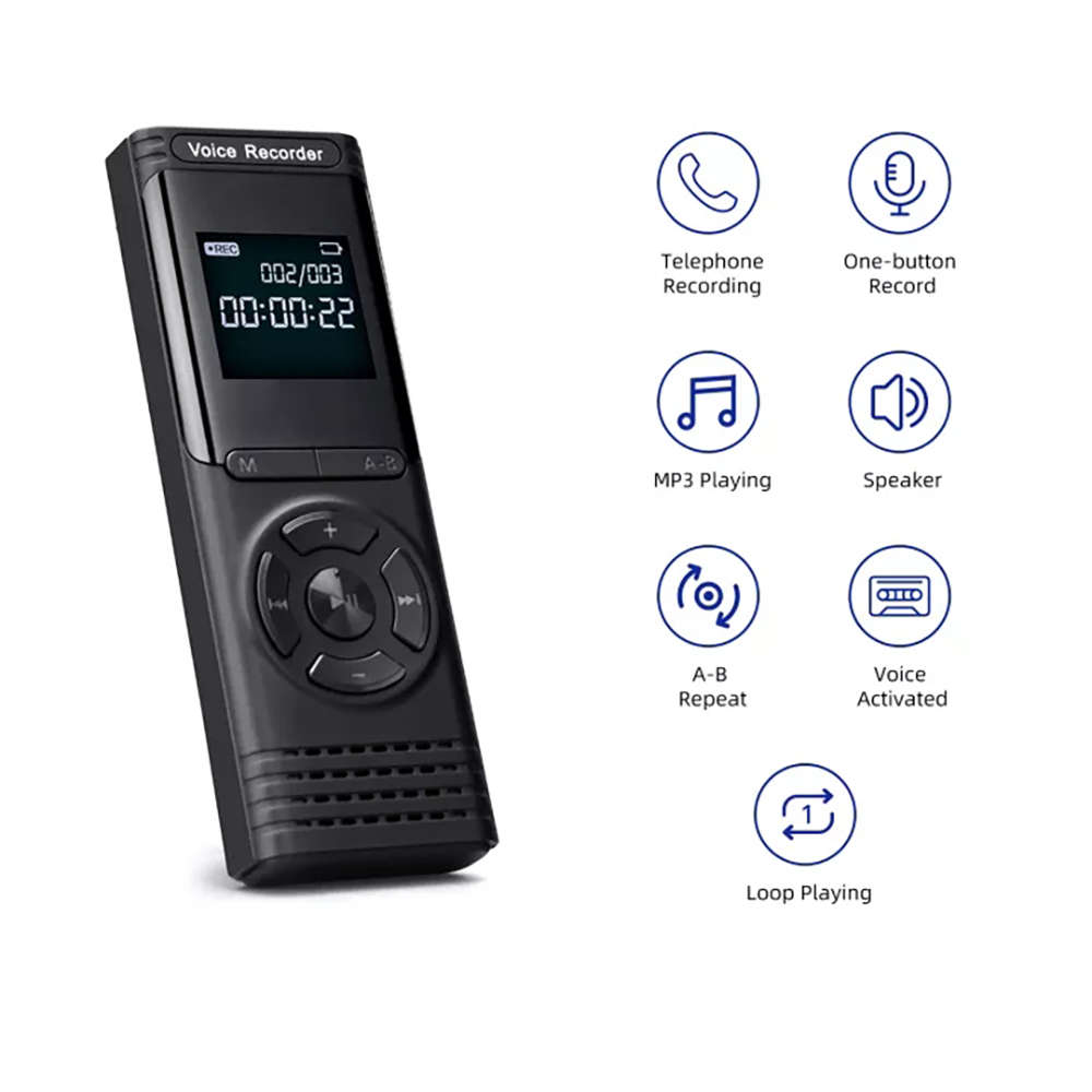 Voice Recorders & Dictaphones - 8GB Voice Recorder Digital Voice ...