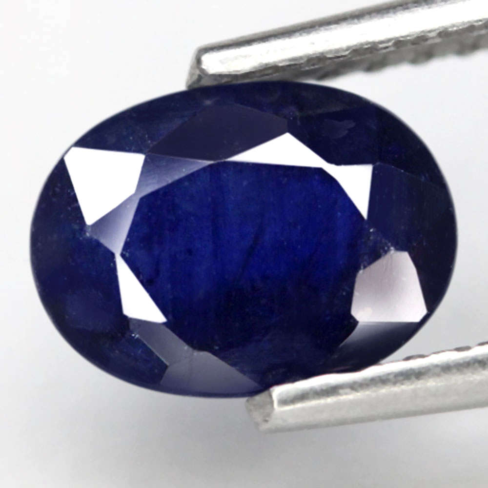 Sapphires - 1.40Ct. Sapphire Cornflower Blue Oval Facet Heated Mozambique Natural Gemstone was ...