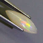Opal - 0.77Ct. Opal Marquise Cabochon Multi Colors Glittering Rainbow Ethiopian Natural was ...