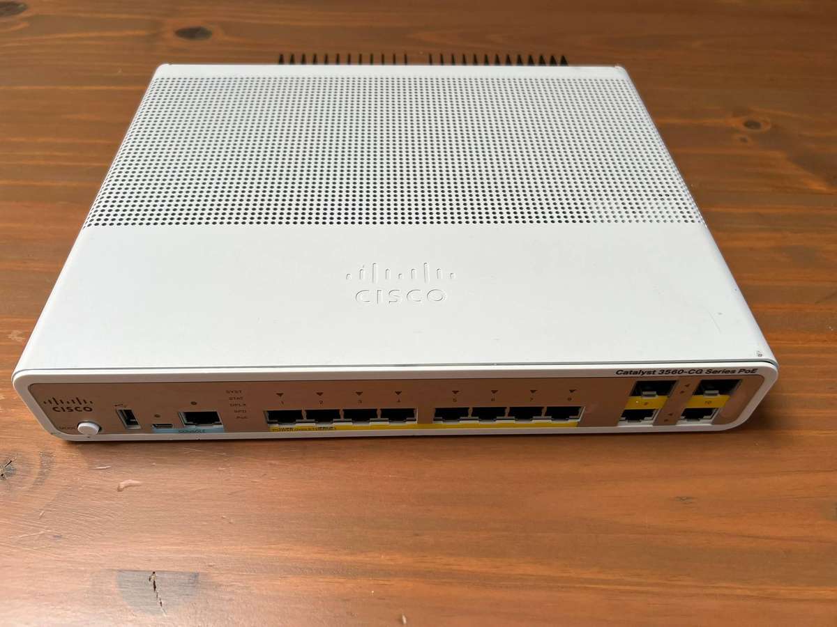 Hubs & Switches - Cisco WS-C3560CG-8PC-S Gigabit POE switch for sale in ...