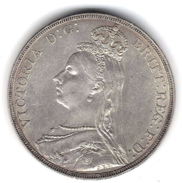 Great Britain - BRITISH 1890 CROWN - Queen Victoria Jubilee Head silver ...
