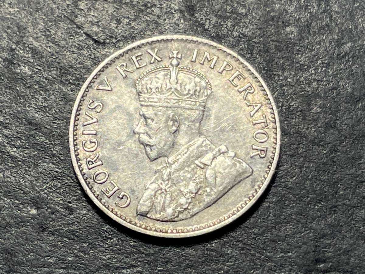 Threepence - Excellent 1933 King George V South African silver 3 pence ...