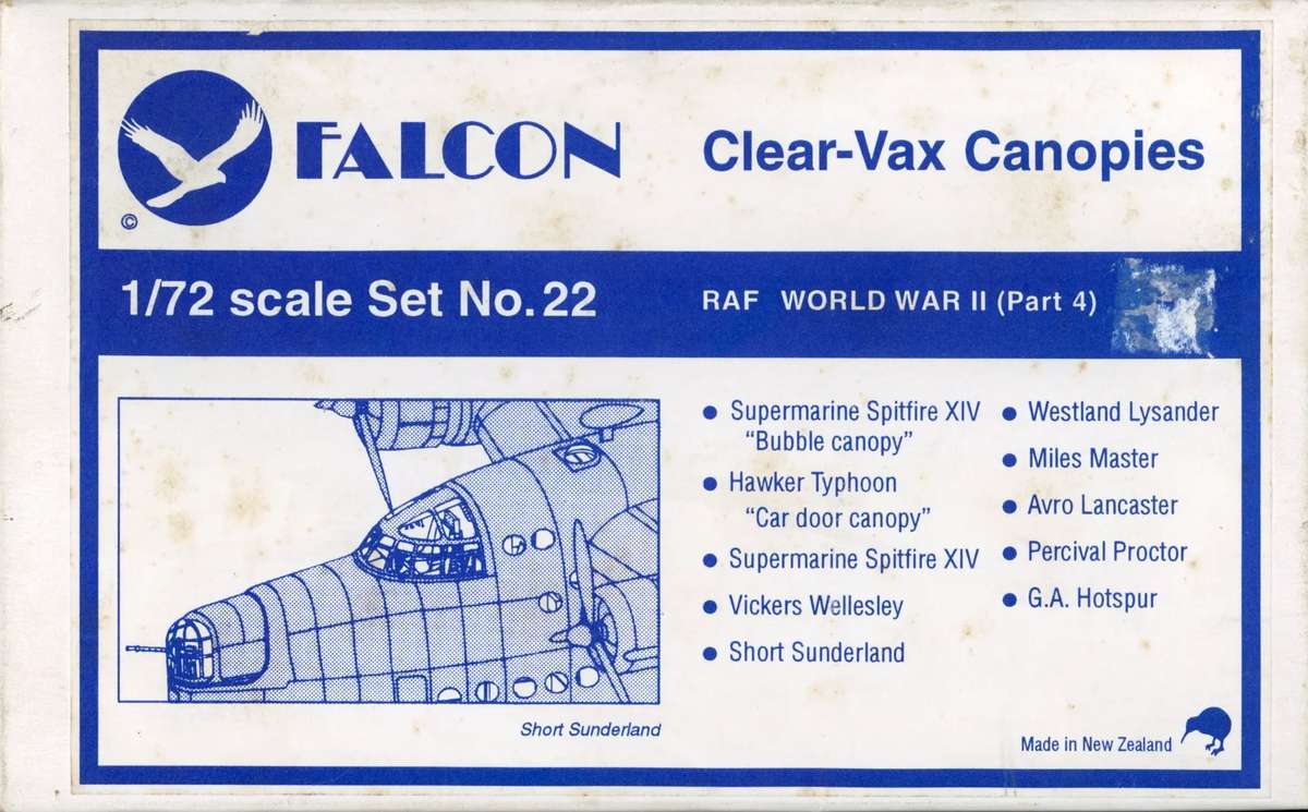 Aircraft & Spacecraft - Clear-Vax Canopies RAF WWII Part4 - 1/72 Scale ...