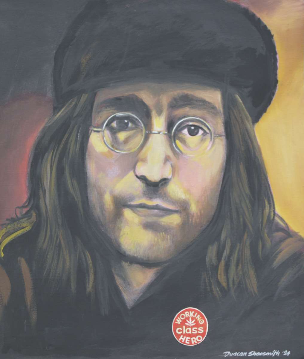 Paintings - John Lennon Painting by Duncan Shoesmith for sale in ...