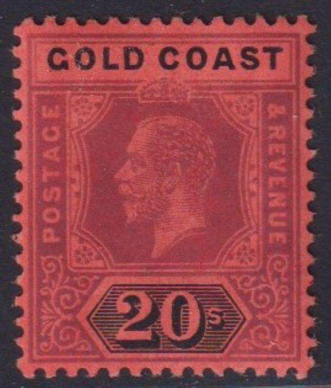 Colonial Britain - GOLD COAST 1913 KGV £1 SUPERB MINT SG 84 CV £180 was ...