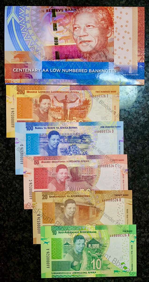 L Kganyago - L KGANYAGO FULL SET CENTENARY AA LOW MATCHING NO ...