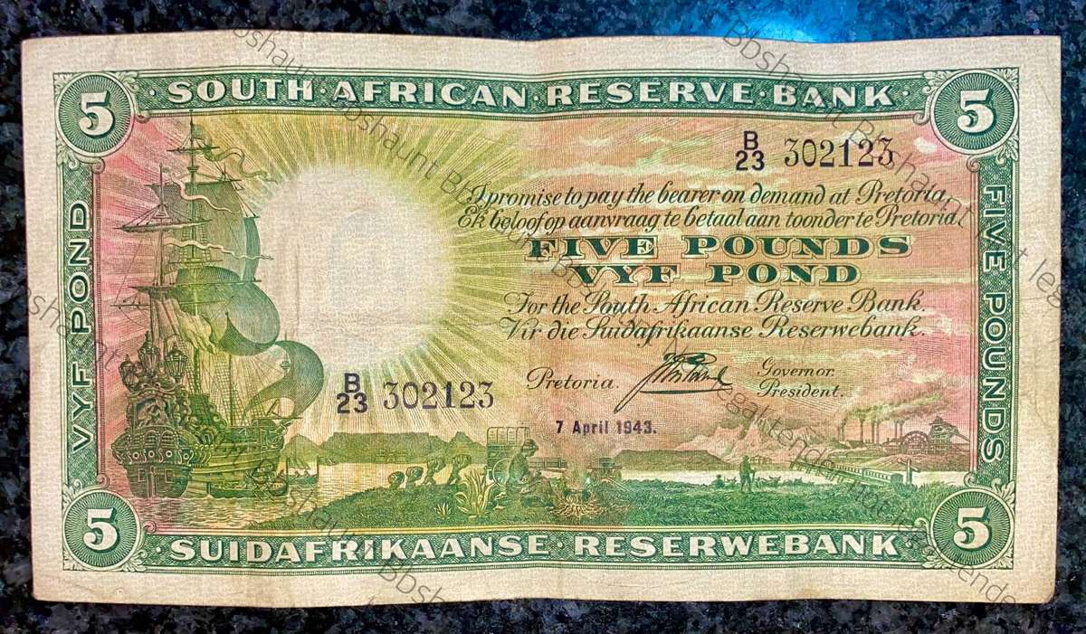 J Postmus - J Postmus 5 pound 7th April 1943 only issue B23 was listed ...