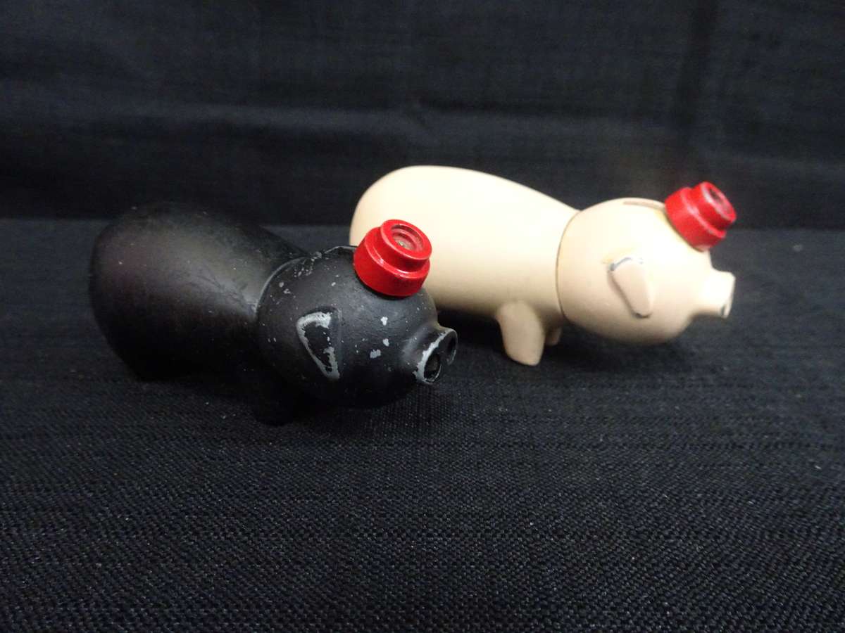 Smoking Accessories - Set Of Two Vintage GEI Piggy Double Flamed ...