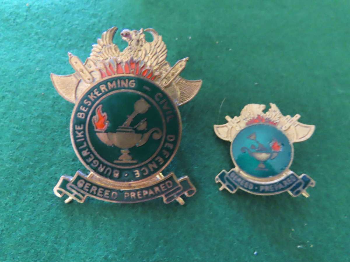South African Army - South Africa - SA Civil Defence Cap and Collar ...