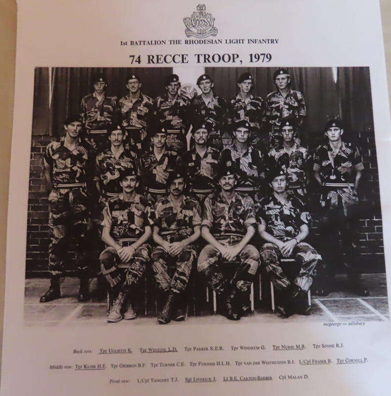 Photos - Rhodesia-Bush War-1st Battalion Rhodesian Light Infantry (RLI ...