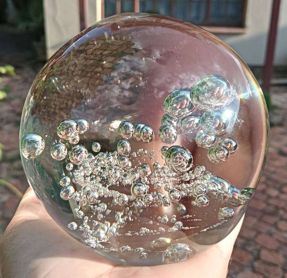 Paperweights & Dumps - Massive 1.5kg Art Glass Sphere (10cm Diam) with ...