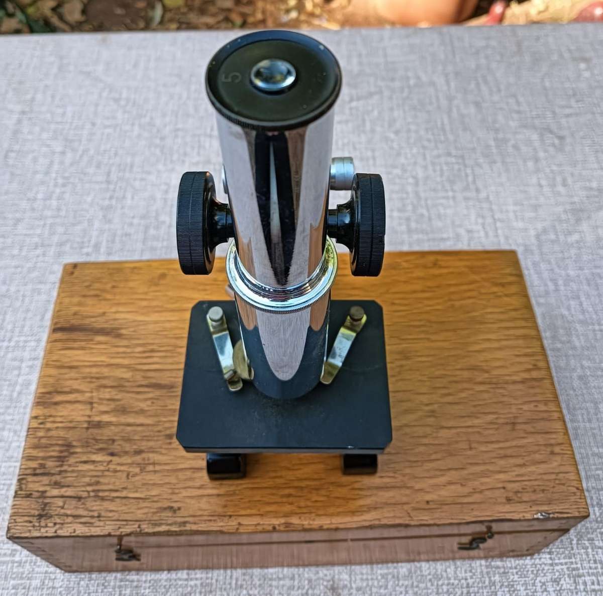 Microscopes - Vintage 1950s Field Microscope Made in Germany in Wooden Case - Working Condition ...