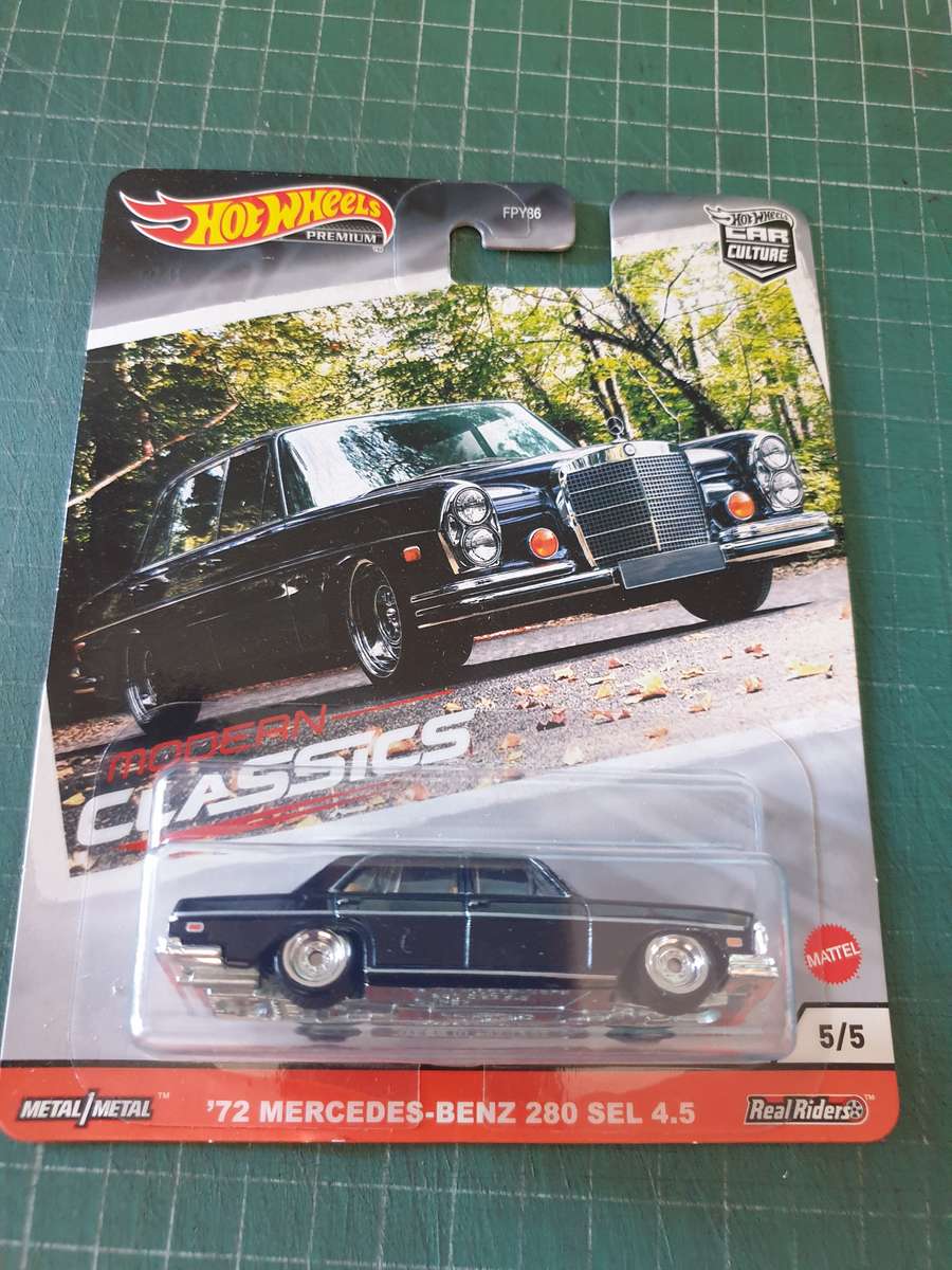 Models - Hot Wheels Car Culture Modern Classics 5 of 5 " '72 Mercedes-Benz 280 SEL 4.5" was sold ...
