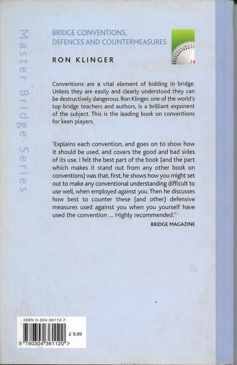 Crafts & Hobbies - Ron Klinger - Bridge Conventions, Defences and ...