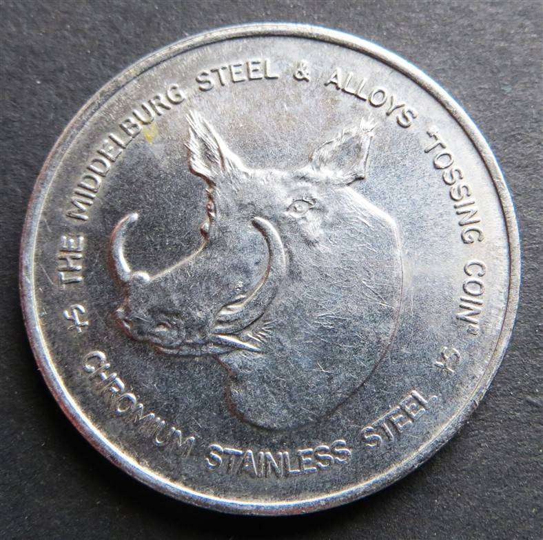 Tokens - Middelburg Steel & Alloys Tossing Coin - Warthog was listed ...