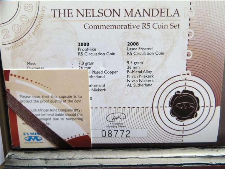 Collections & Sets - Nelson Mandela Commemorative R5 Coin Set in Box for sale in Umtentweni (ID ...